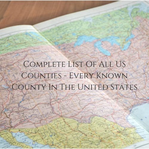 Complete List Of All US Counties - Every County In The United States